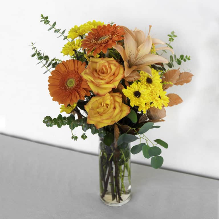 Burst of Autumn Bouquet | Autumn Flowers in a Vase