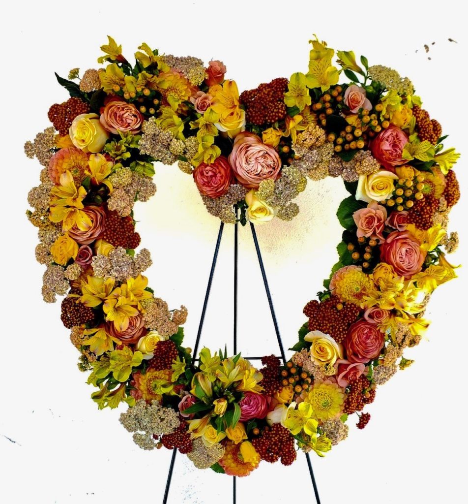 Abiding Love Heart Wreath - Four Seasons Flowers - Flower Delivery in ...