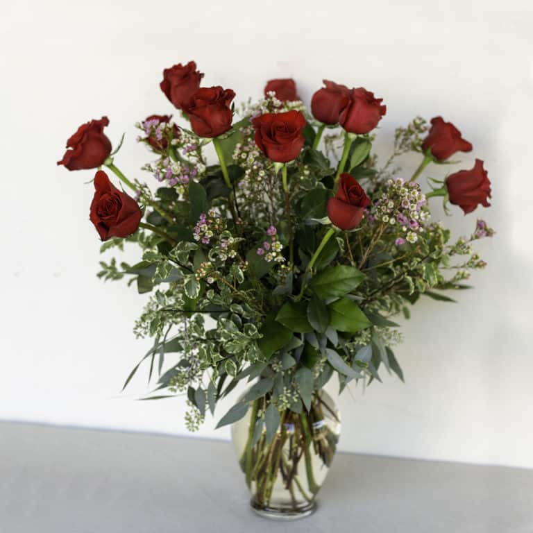 One Dozen Roses - Four Seasons Flowers - Flower Delivery in San Diego